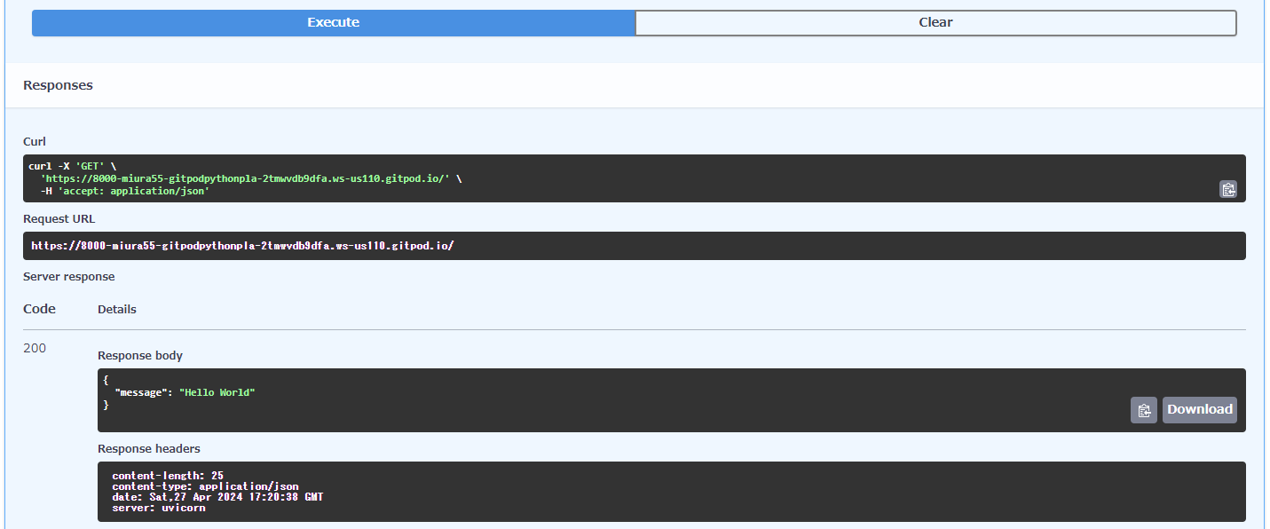 FastAPI入門ハンズオン